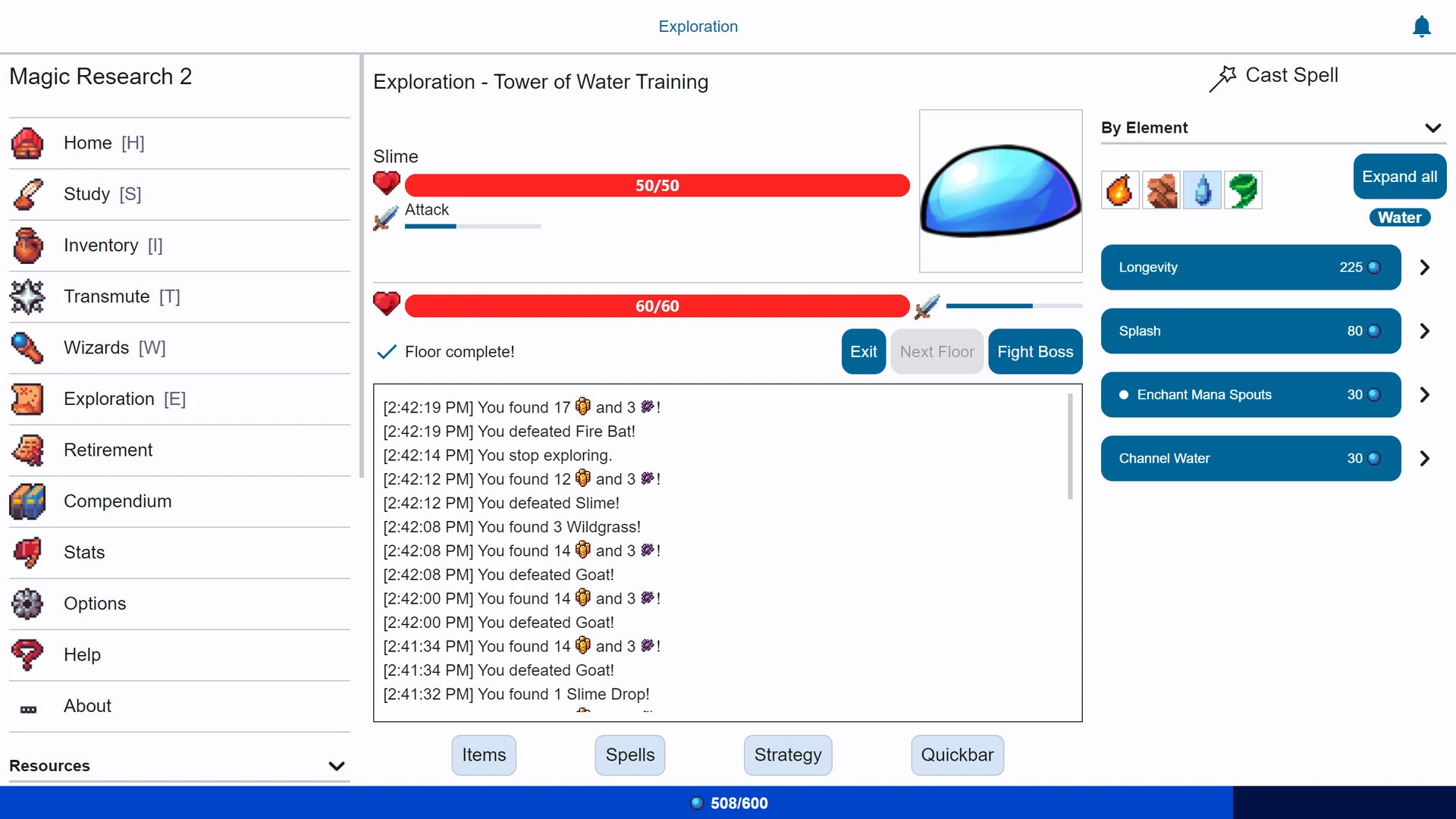 Magic Research 2 Elements List