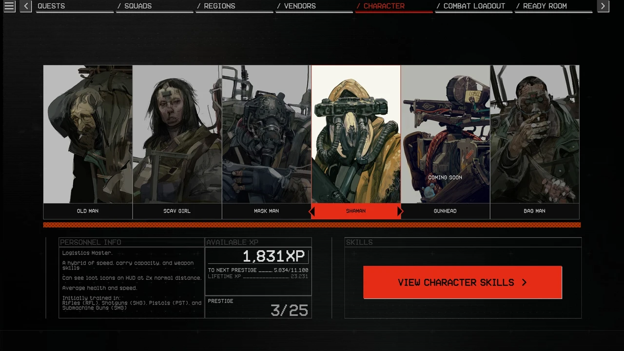 The Forever Winter Character Skills, Strengths, and Rankings