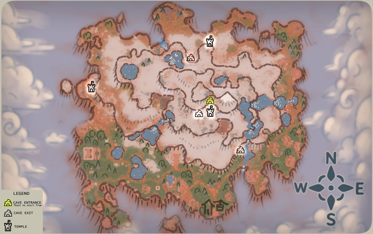 Luma Island: Maps (Labeled)
